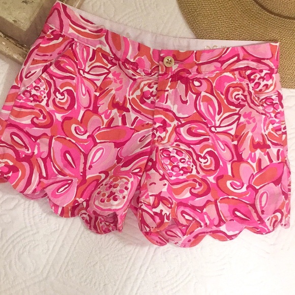 Lilly Pulitzer | Shorts | Lilly Pulitzer Buttercup Short Pink Mango Salsa | Poshmark